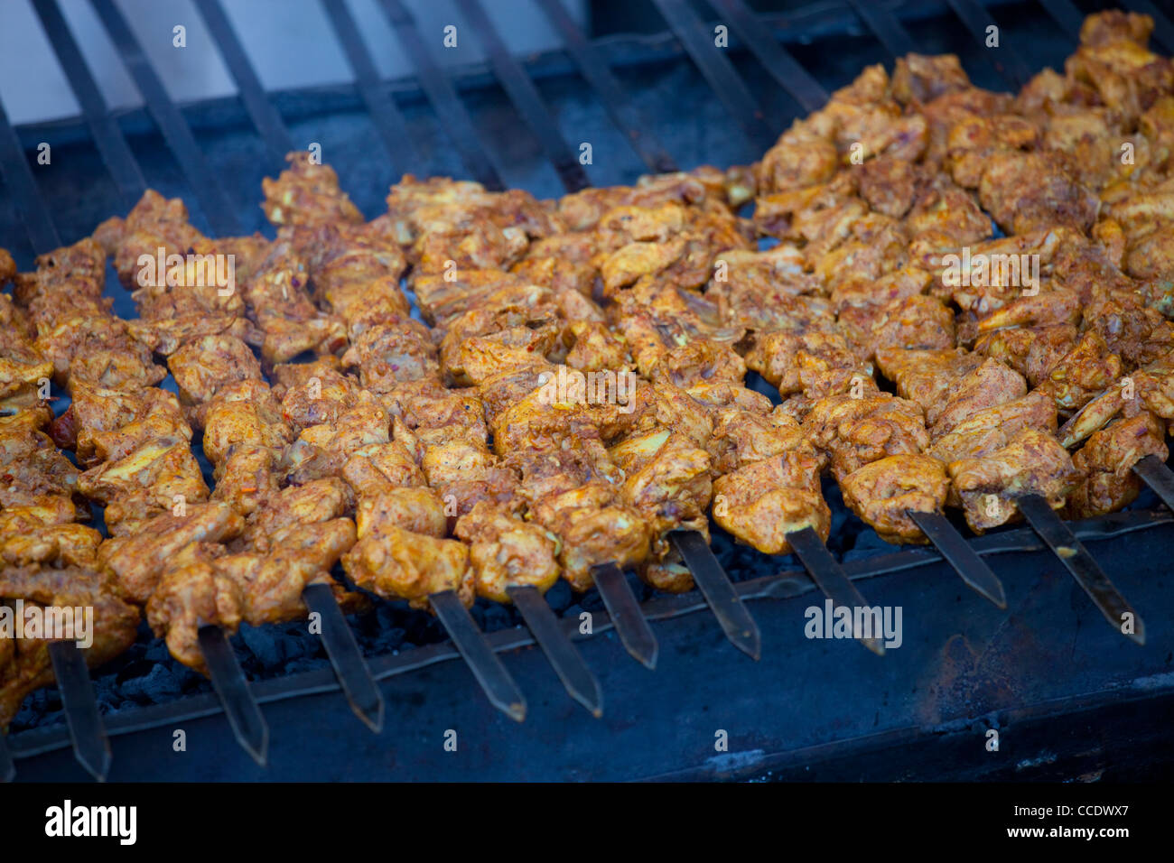 Chicken kebabs, Islamabad, Pakistan Stock Photo - Alamy