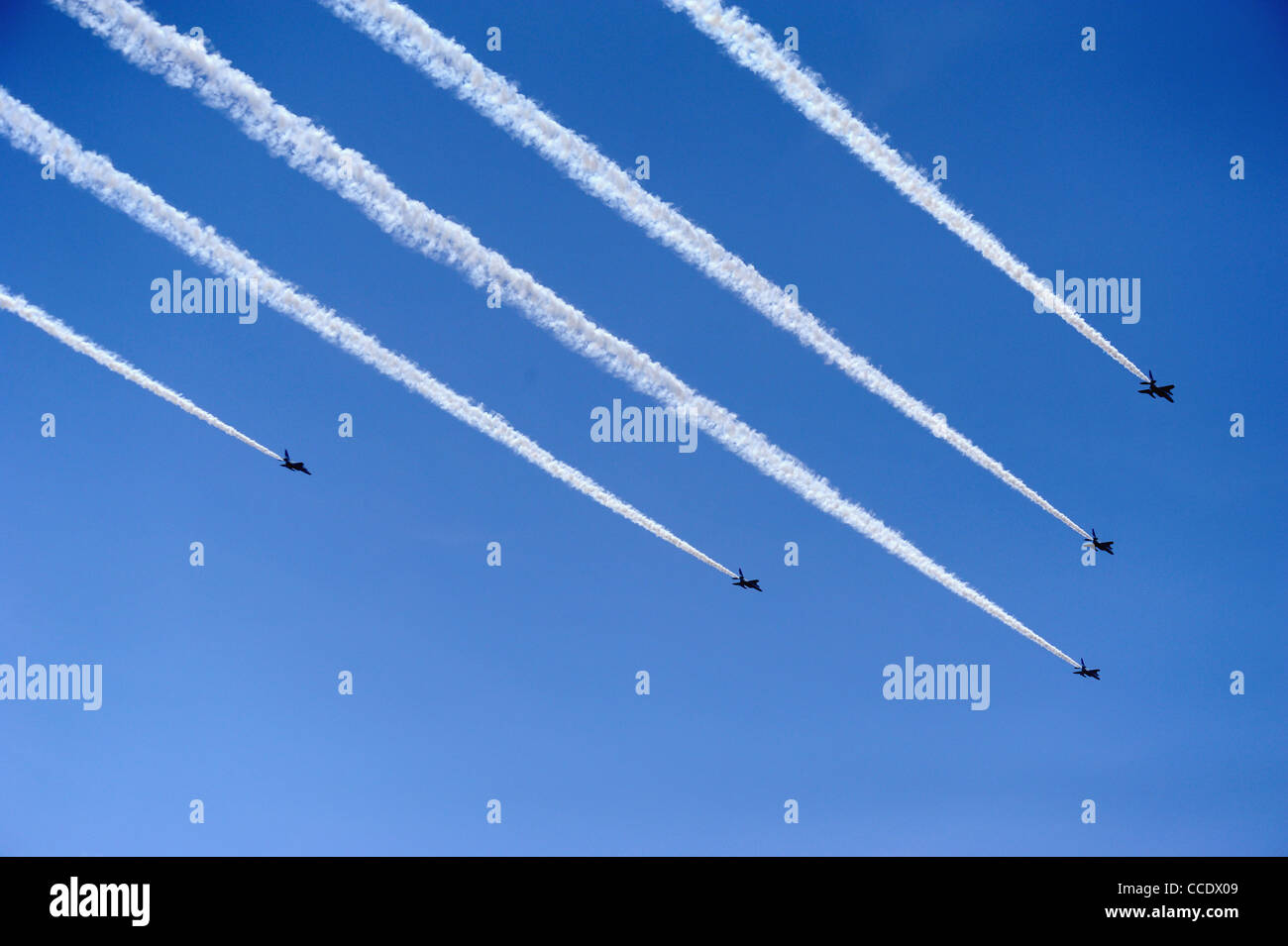 Air force acrobatic team air show Stock Photo - Alamy