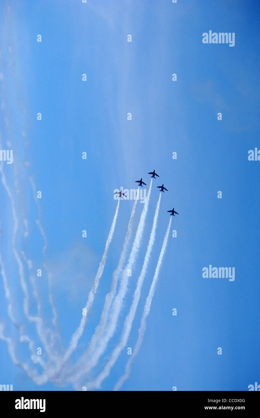 Air force acrobatic team air show Stock Photo - Alamy