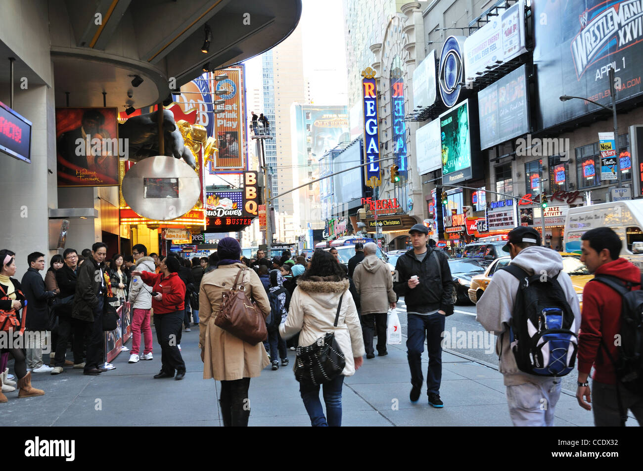 Busy street, New York City, USA Stock Photo - Alamy