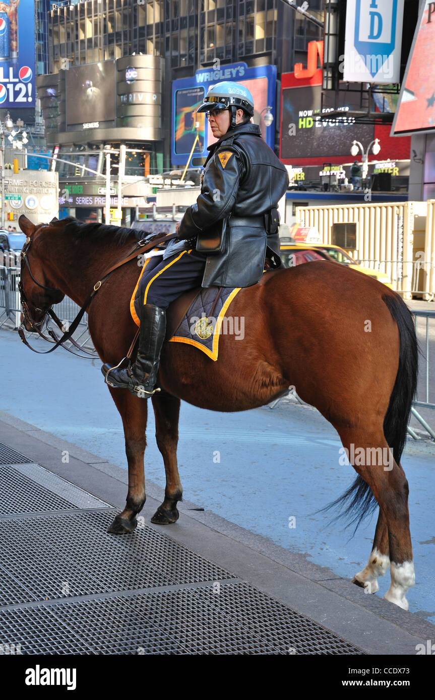 New York City mounted police, USA Stock Photo - Alamy