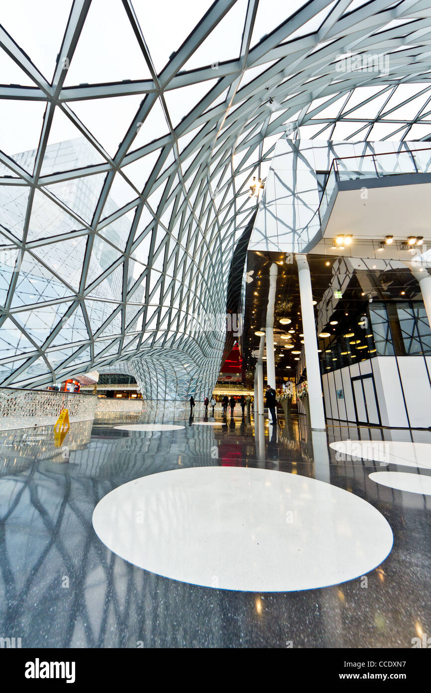 The interior of MyZeil Shopping Mall in Frankfurt Germany Stock Photo ...