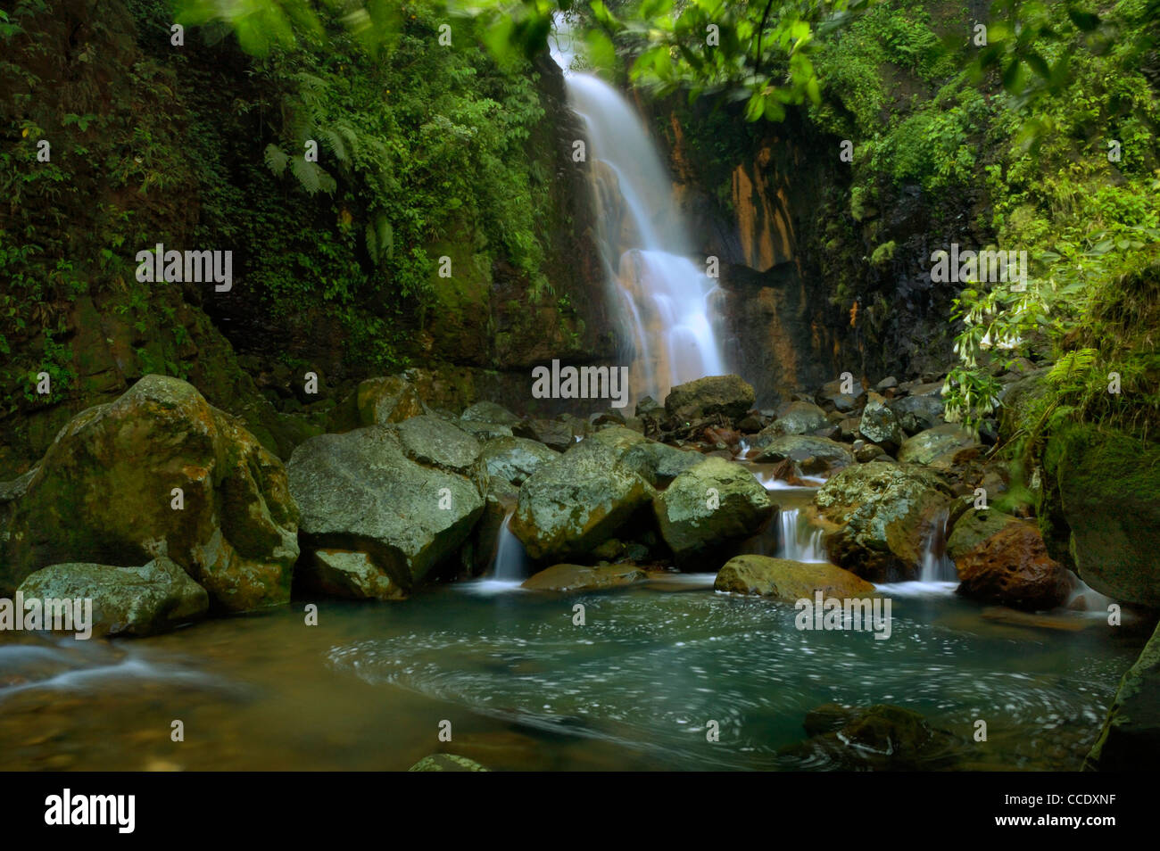 Cigamea Waterfall at Salak Endah Tourism Park Stock Photo - Alamy