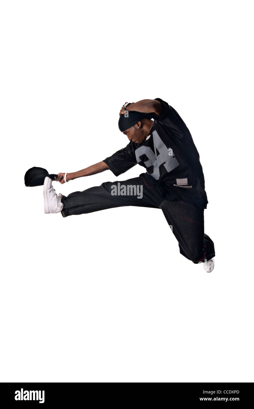 Cool young hip-hop dancer making a move Stock Photo - Alamy