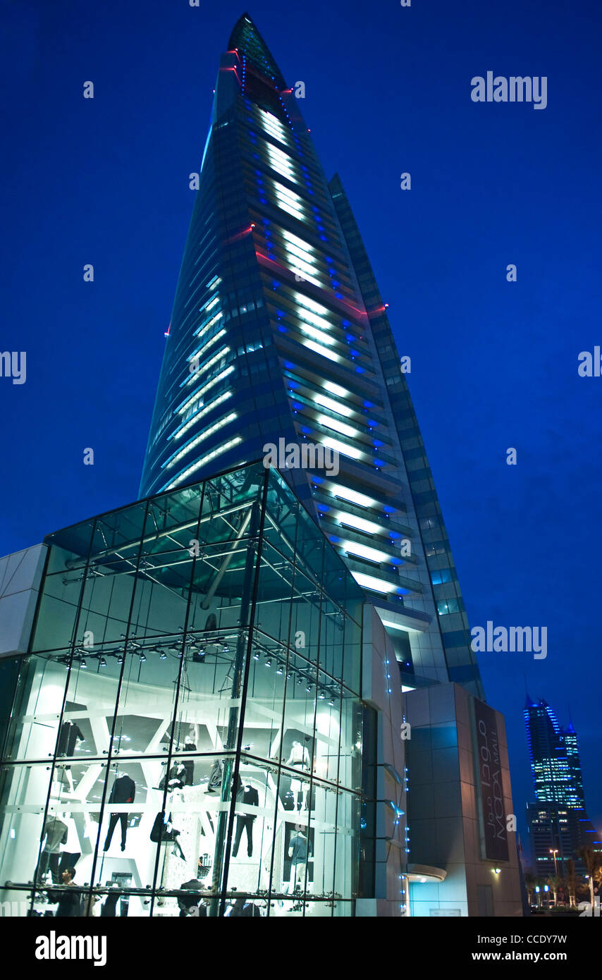 Bahrain,Manama,the Trade World Center towers Stock Photo - Alamy