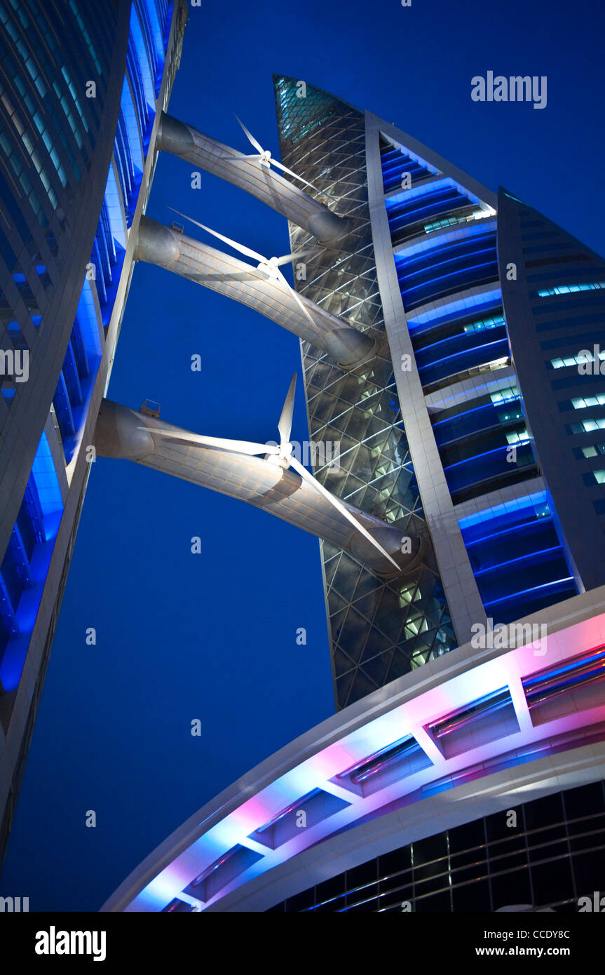 Bahrain,Manama,the Trade World Center towers Stock Photo - Alamy