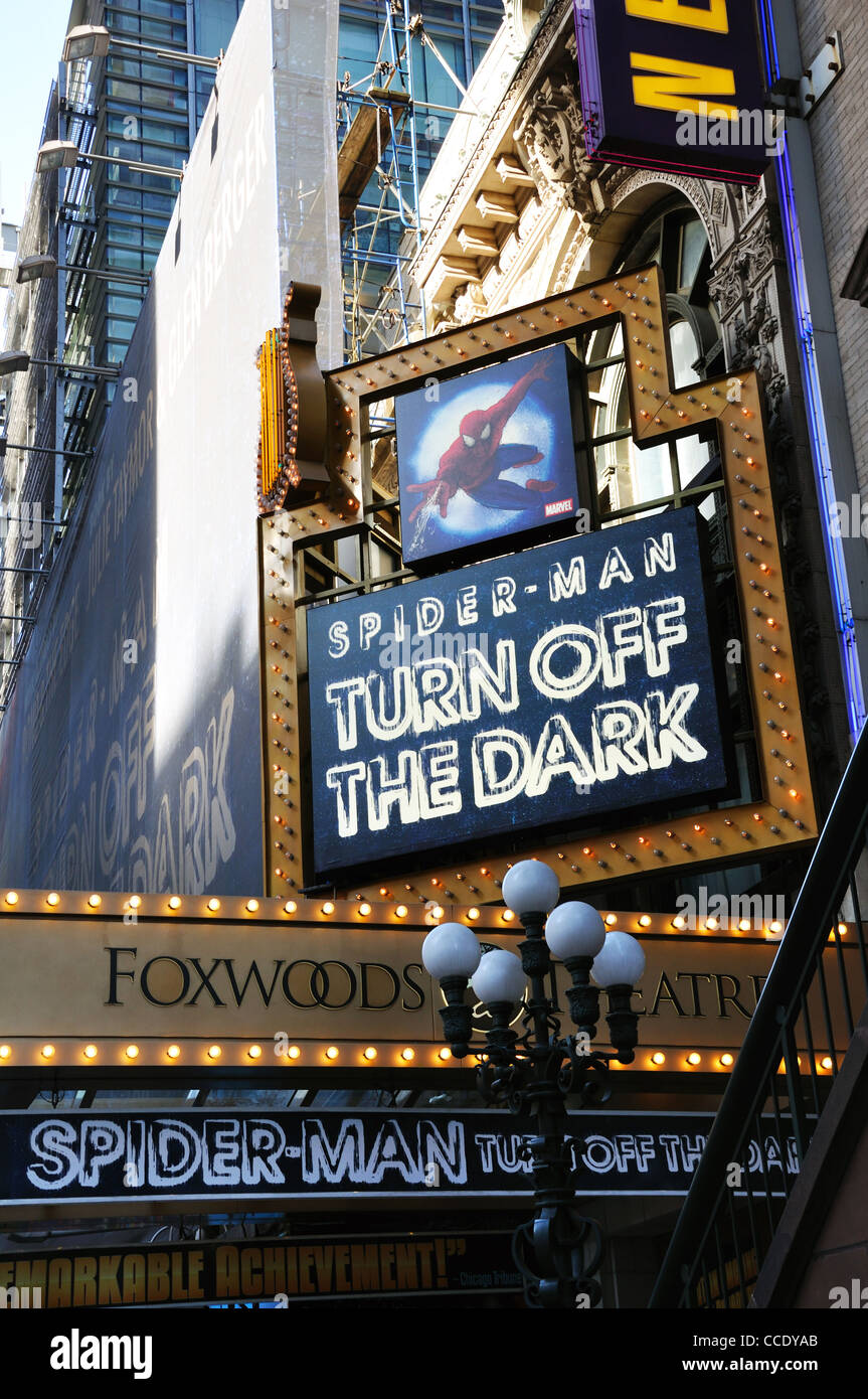 Foxwoods theathre, New York, USA - Spider Man Turn Off the Dark Stock ...