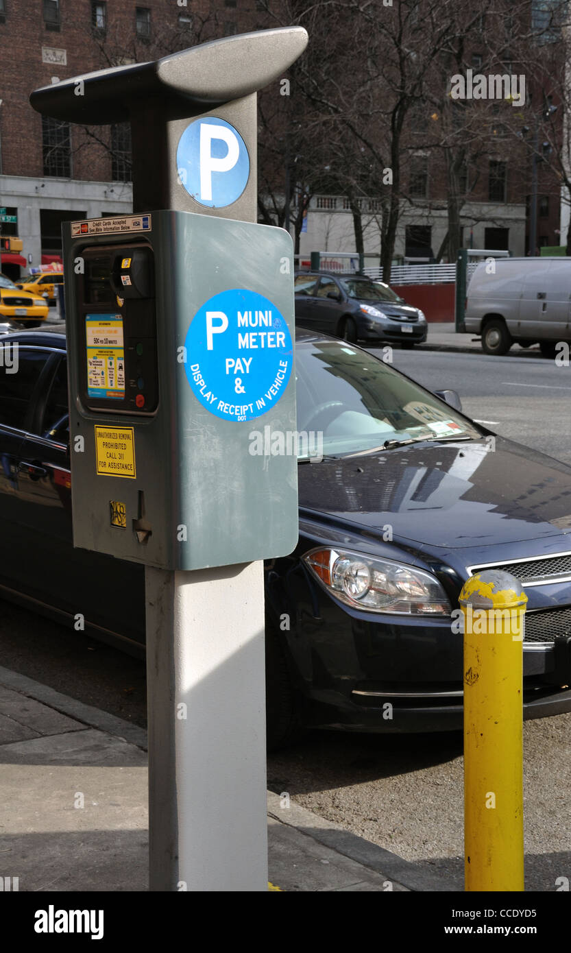 Parking meter, New York City, USA Stock Photo - Alamy