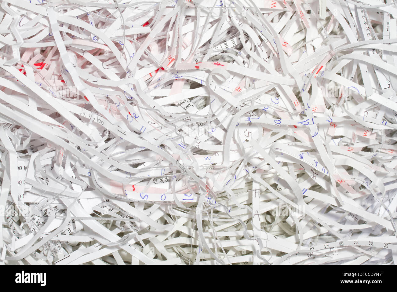 Shredded office documents Stock Photo - Alamy