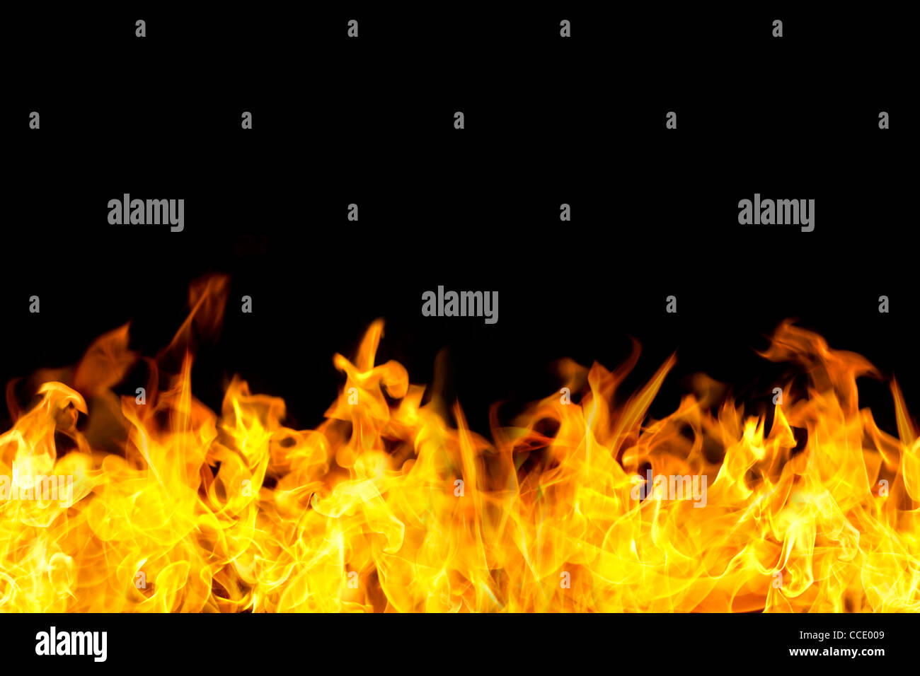 Fire flames banner hi-res stock photography and images - Alamy