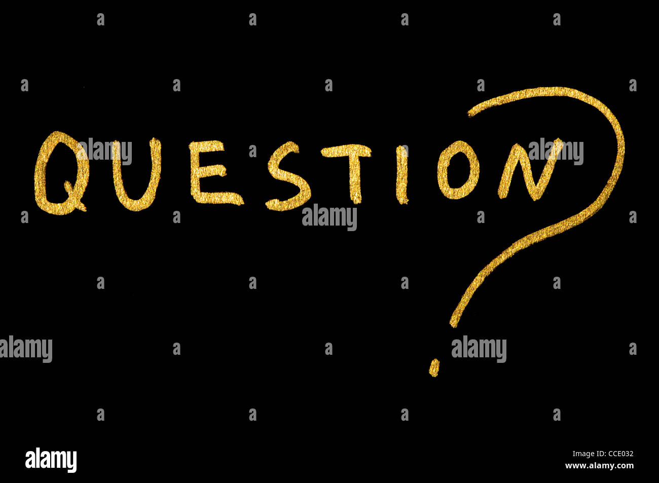 Question text conception over black Stock Photo - Alamy