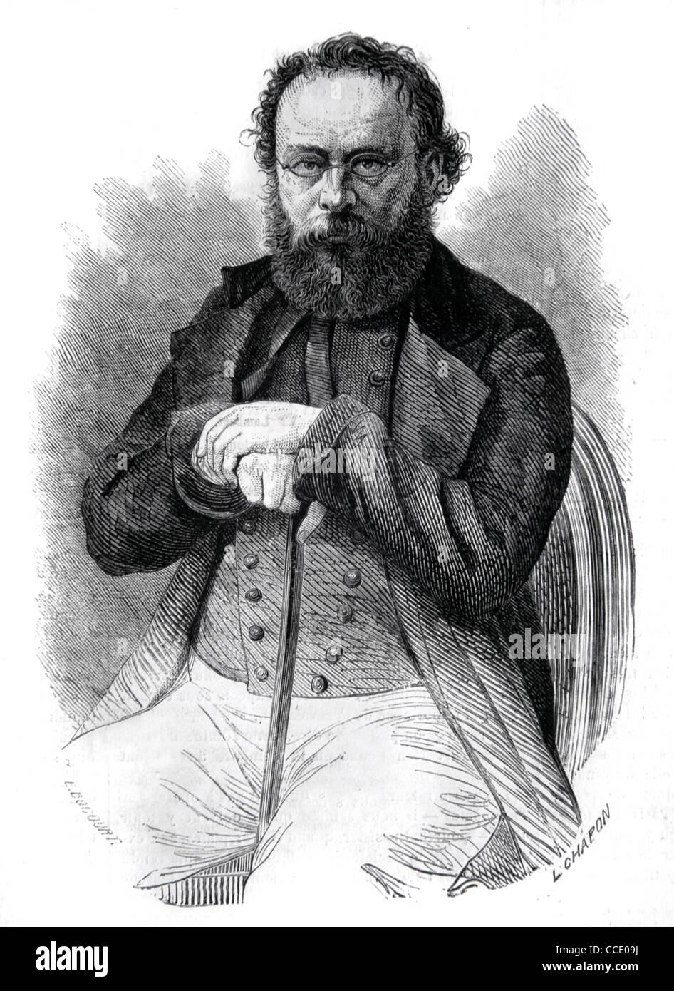 Portrait of Pierre-Joseph Proudhon (1809-65) French Writer, Anarchist ...