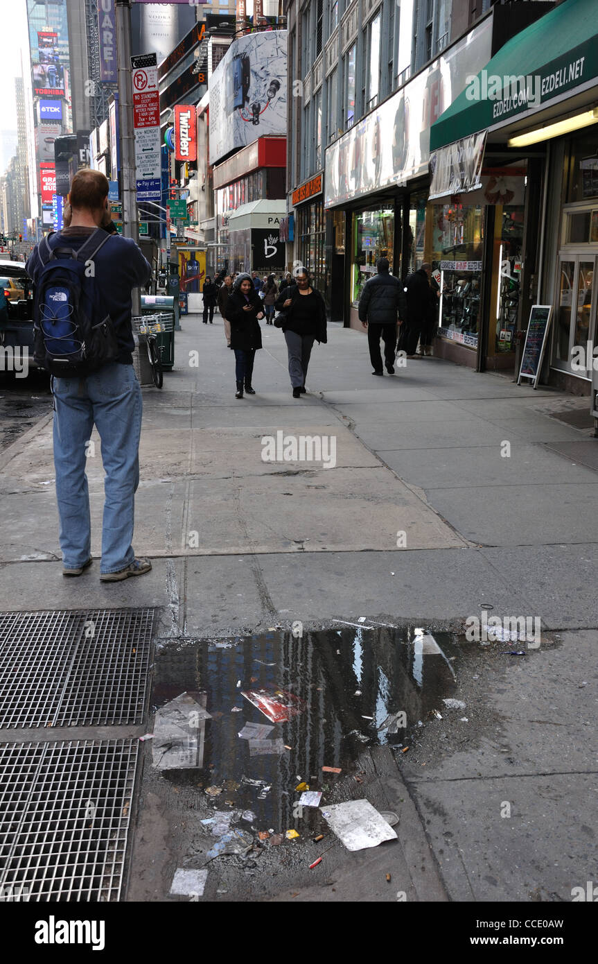 Garbage on street, New York City, USA Stock Photo - Alamy