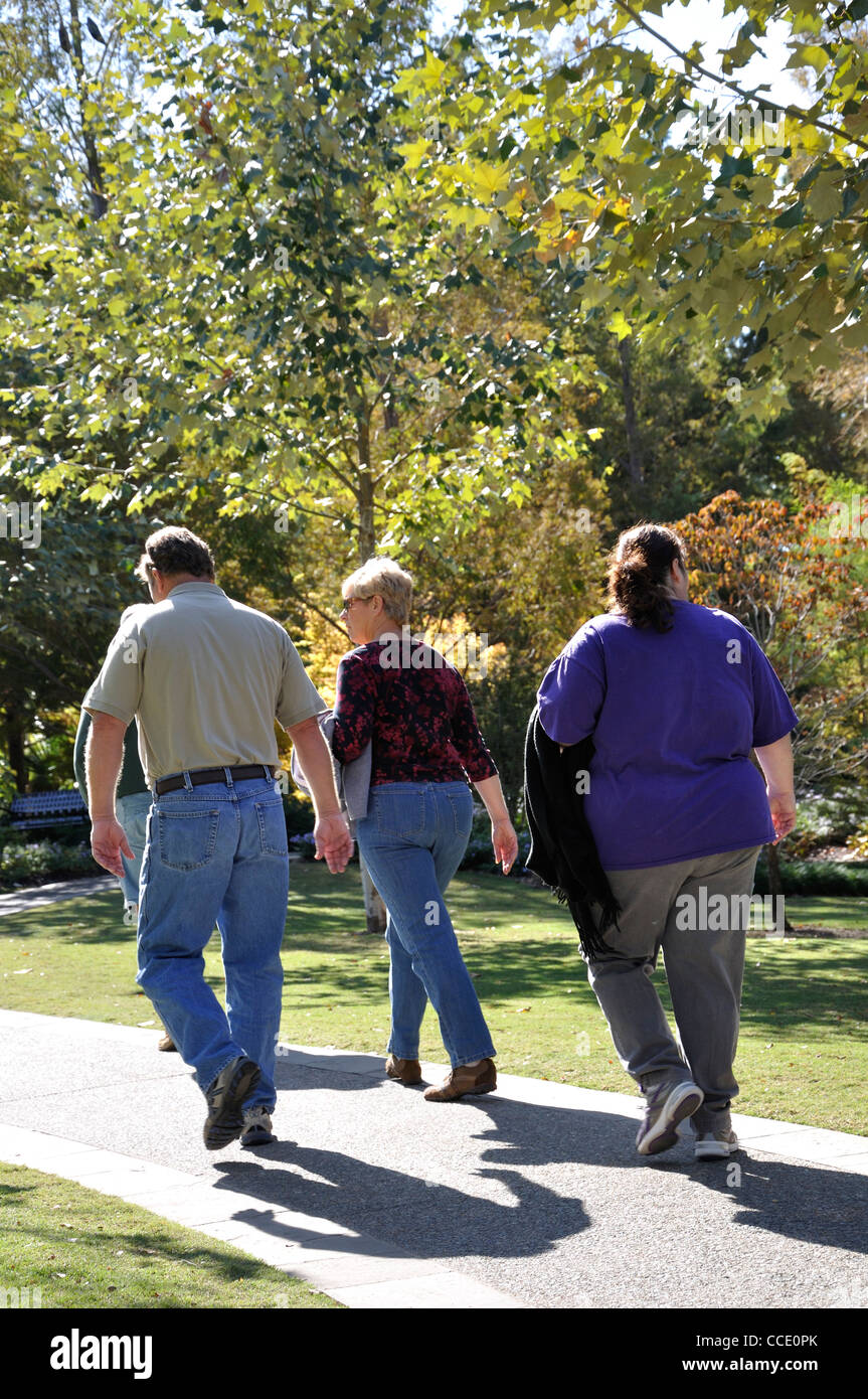 Overweight women walking hi-res stock photography and images - Alamy