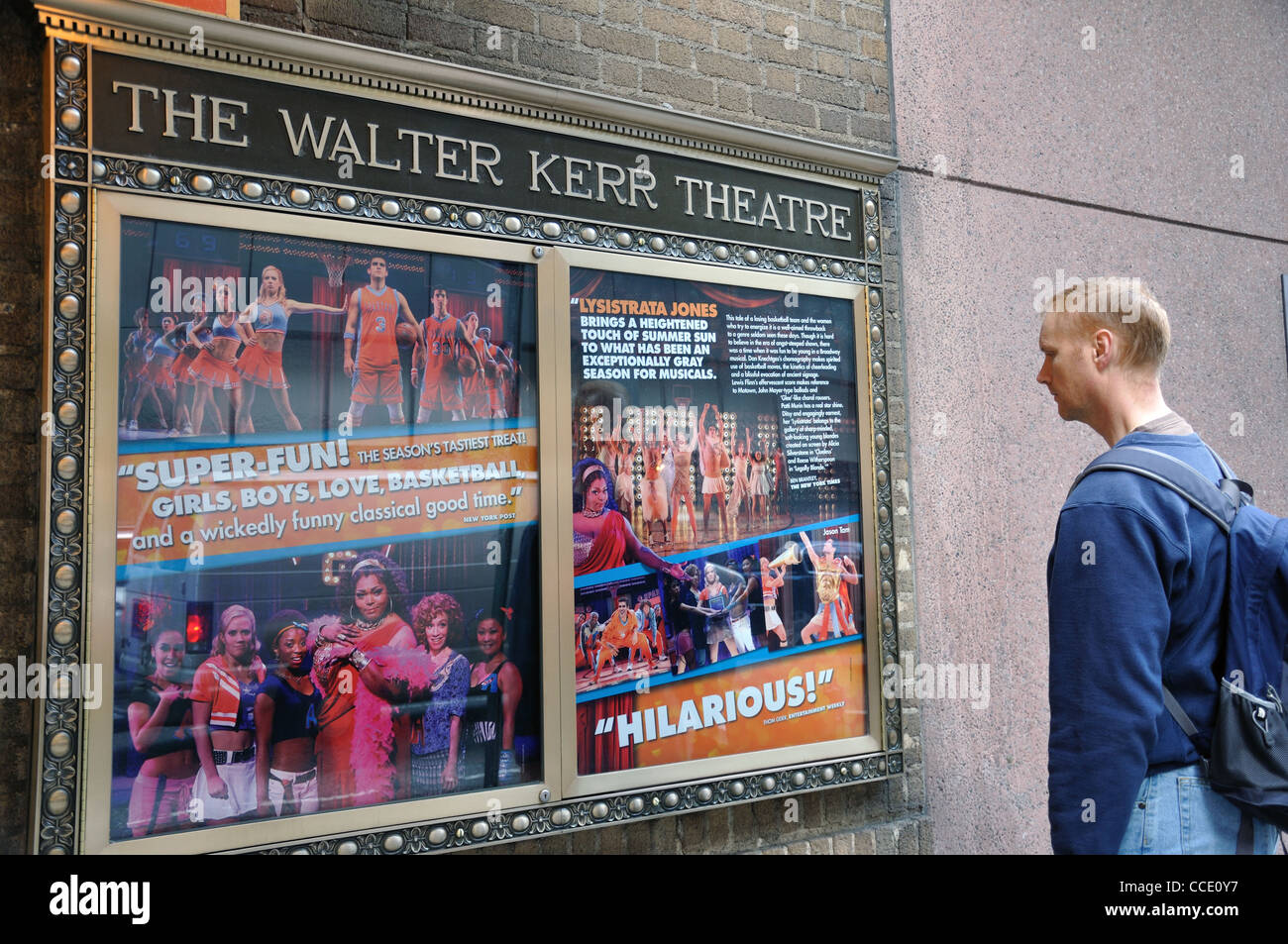 Walter Kerr theatre show announcement posters, Broadway, New York, USA ...