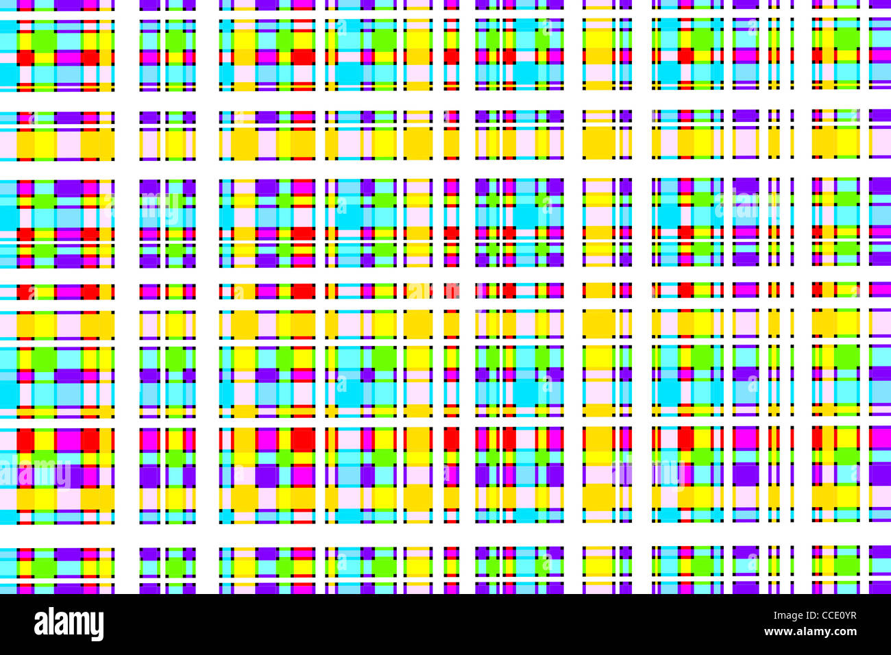 Seamless plaid pattern, abstract colorful grid background Stock Photo ...