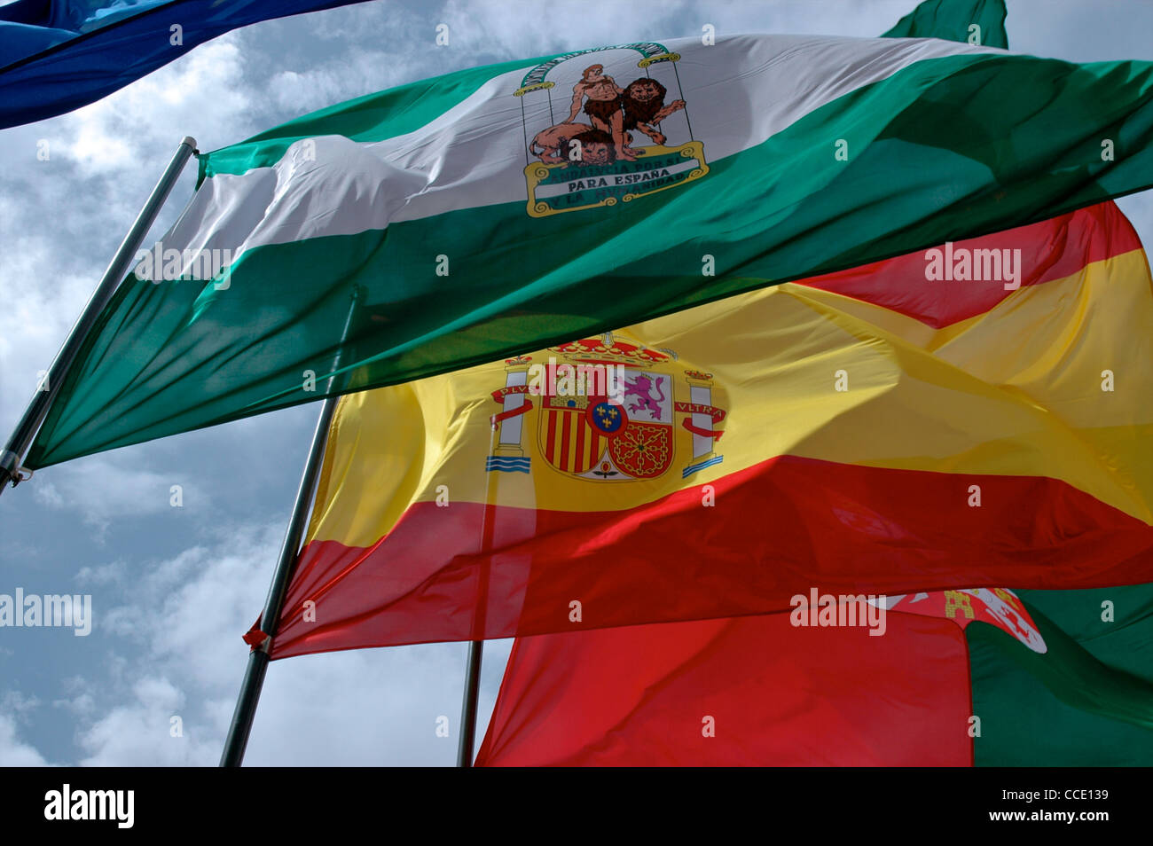 Spanish flags hi-res stock photography and images - Alamy