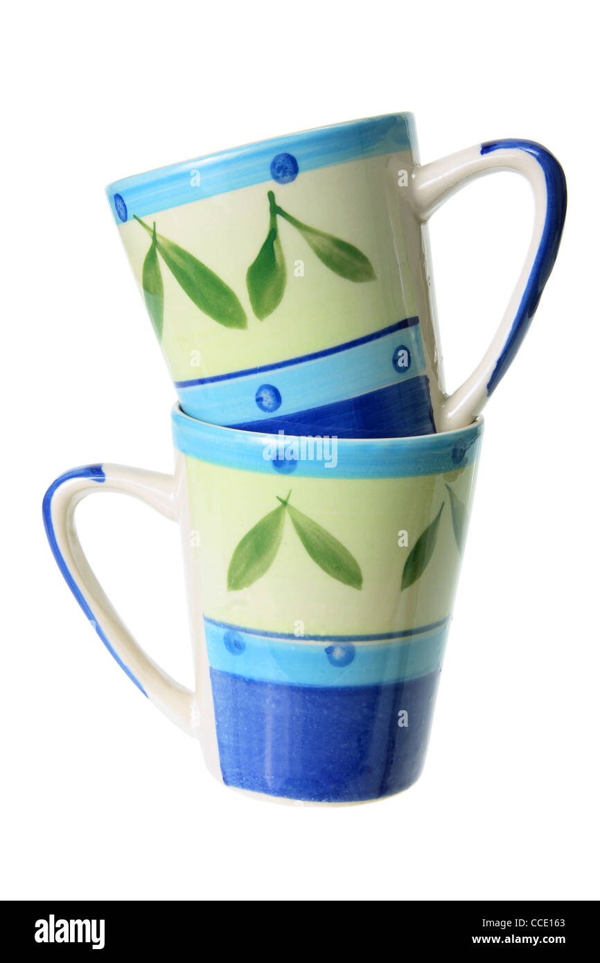 Stack of Coffee Mugs Stock Photo - Alamy