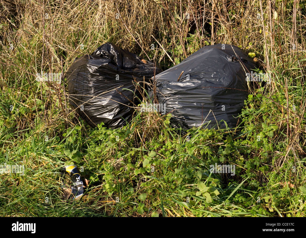 Fly tipping in the countryside Stock Photo - Alamy
