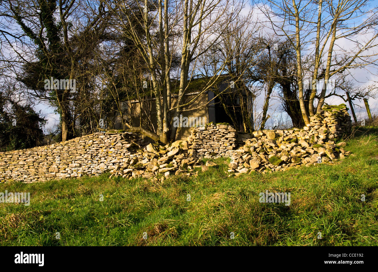Cotswold winter countryside rural country rural walking rambling ...