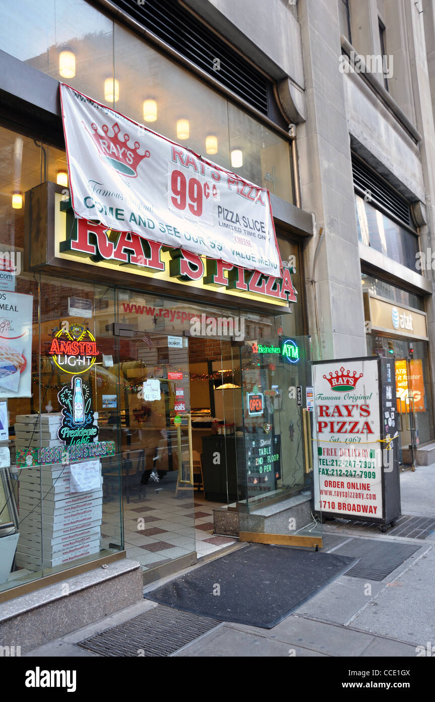 Pizza store, New York, USA Stock Photo - Alamy