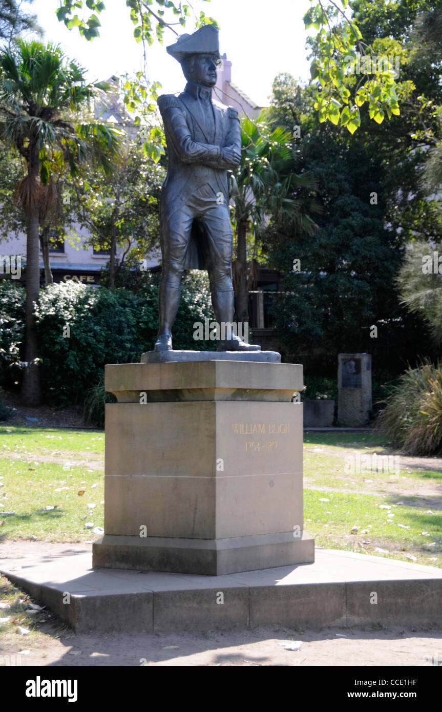 Statue of Royal Navy RN Vice Admiral William Bligh 1754-1817 in the ...