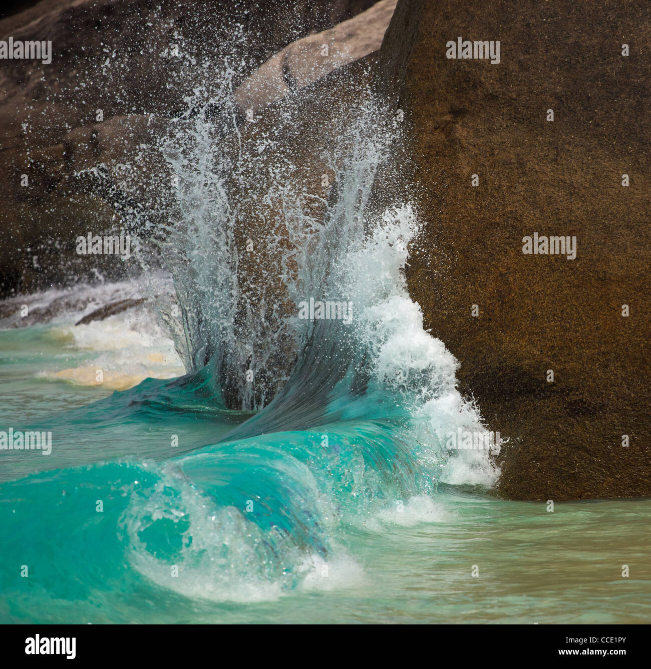 Surf and rock. Andaman sea, Similan islands, Thailand Stock Photo - Alamy