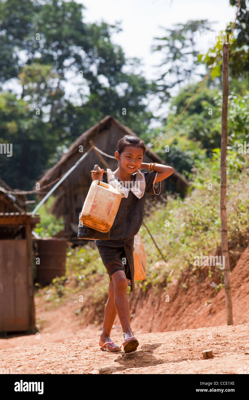 Village kids laos hi-res stock photography and images - Alamy