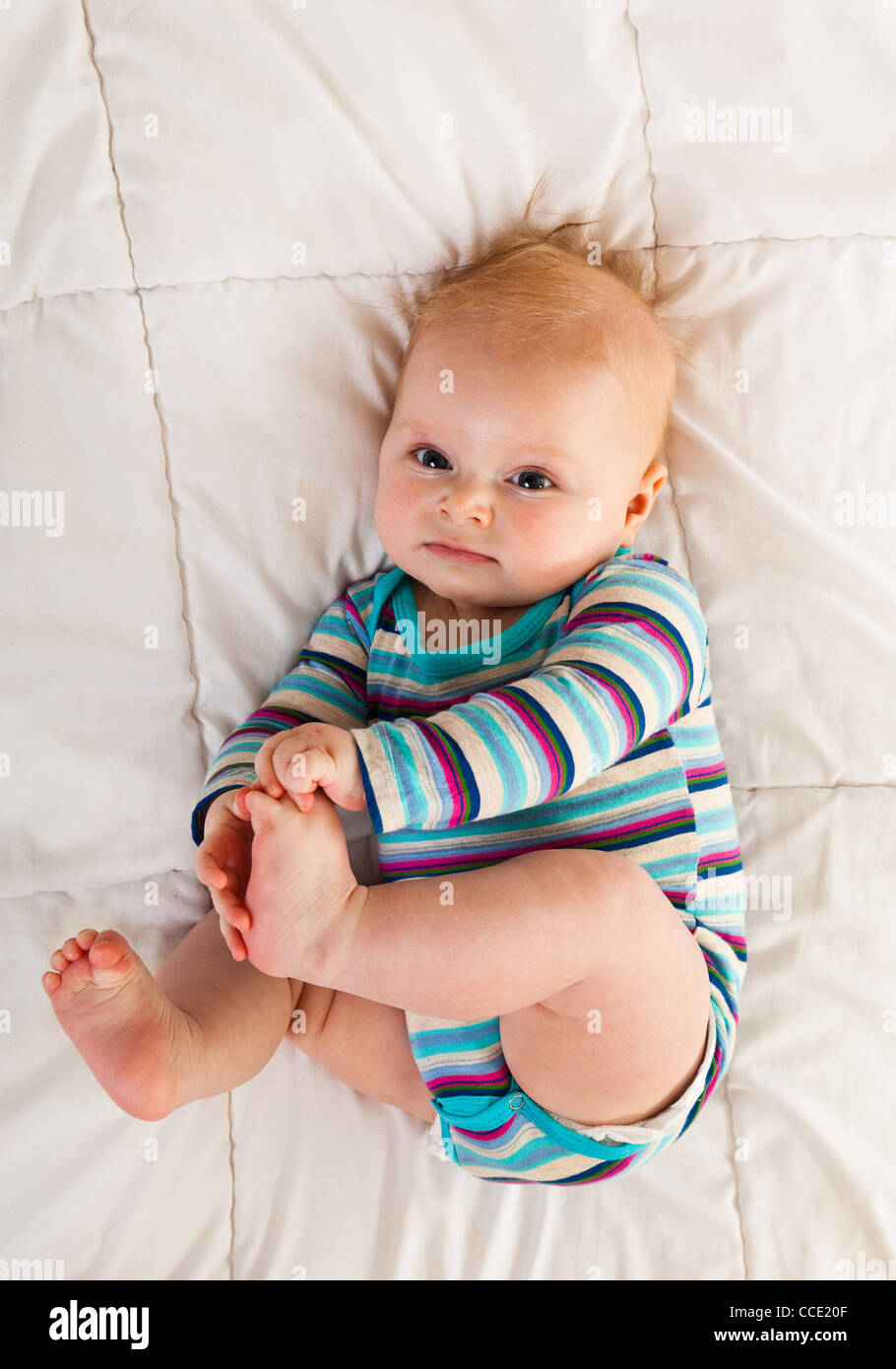 Cute infant baby girl Stock Photo - Alamy