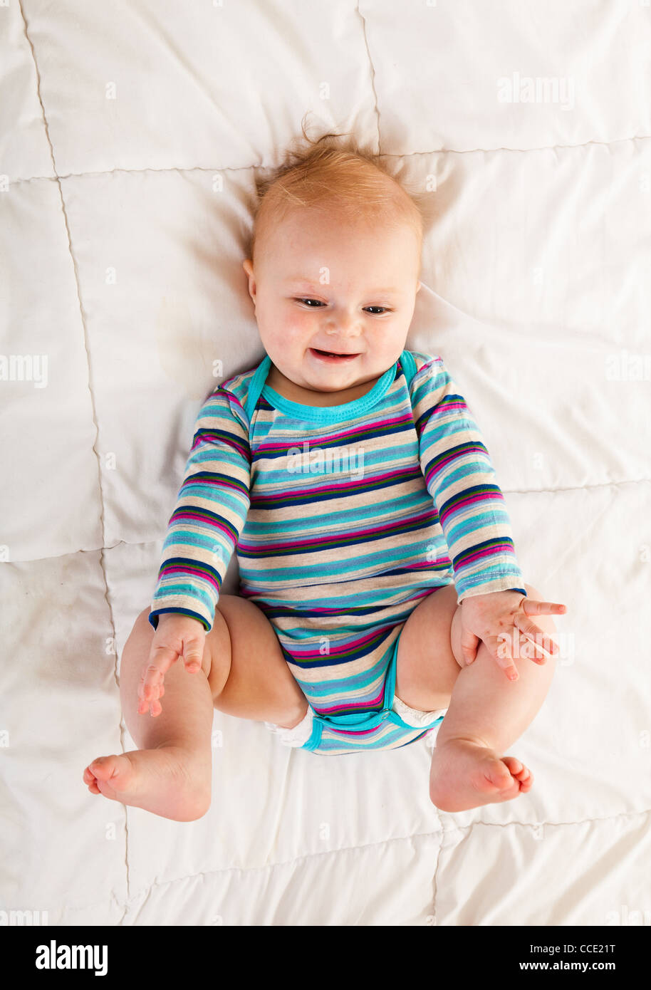 Cute infant baby girl Stock Photo - Alamy