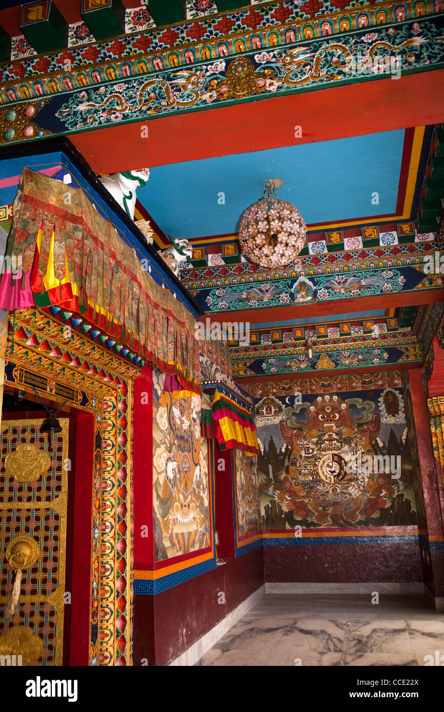 India, Arunachal Pradesh, Tawang, hilltop Buddhist Gompa, traditionally ...