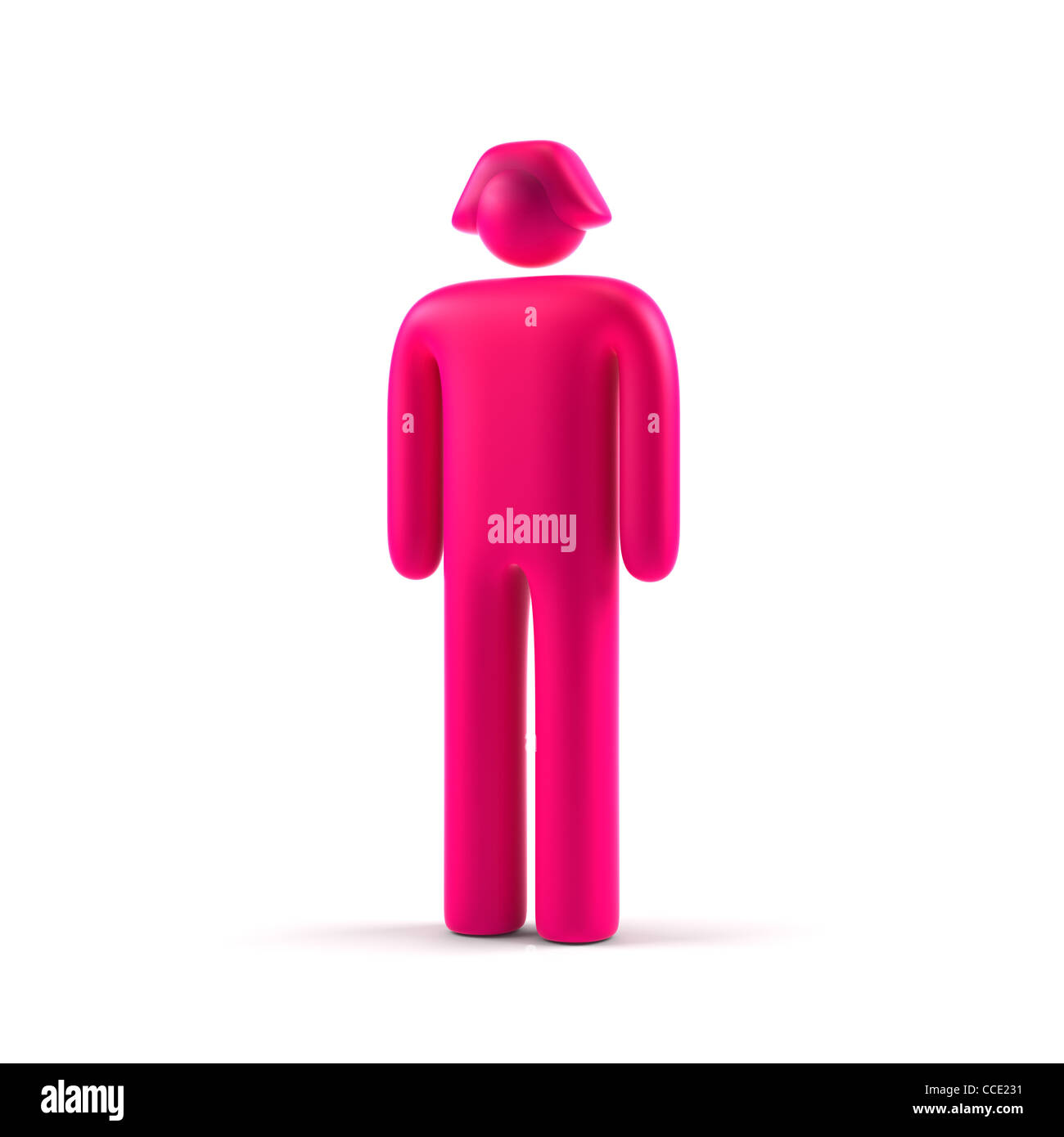 Female figure toilet sign Cut Out Stock Images & Pictures - Alamy