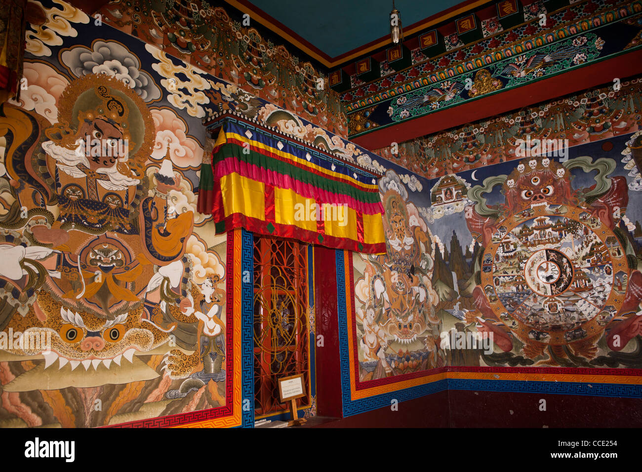 India, Arunachal Pradesh, Tawang, hilltop Buddhist Gompa, traditionally ...