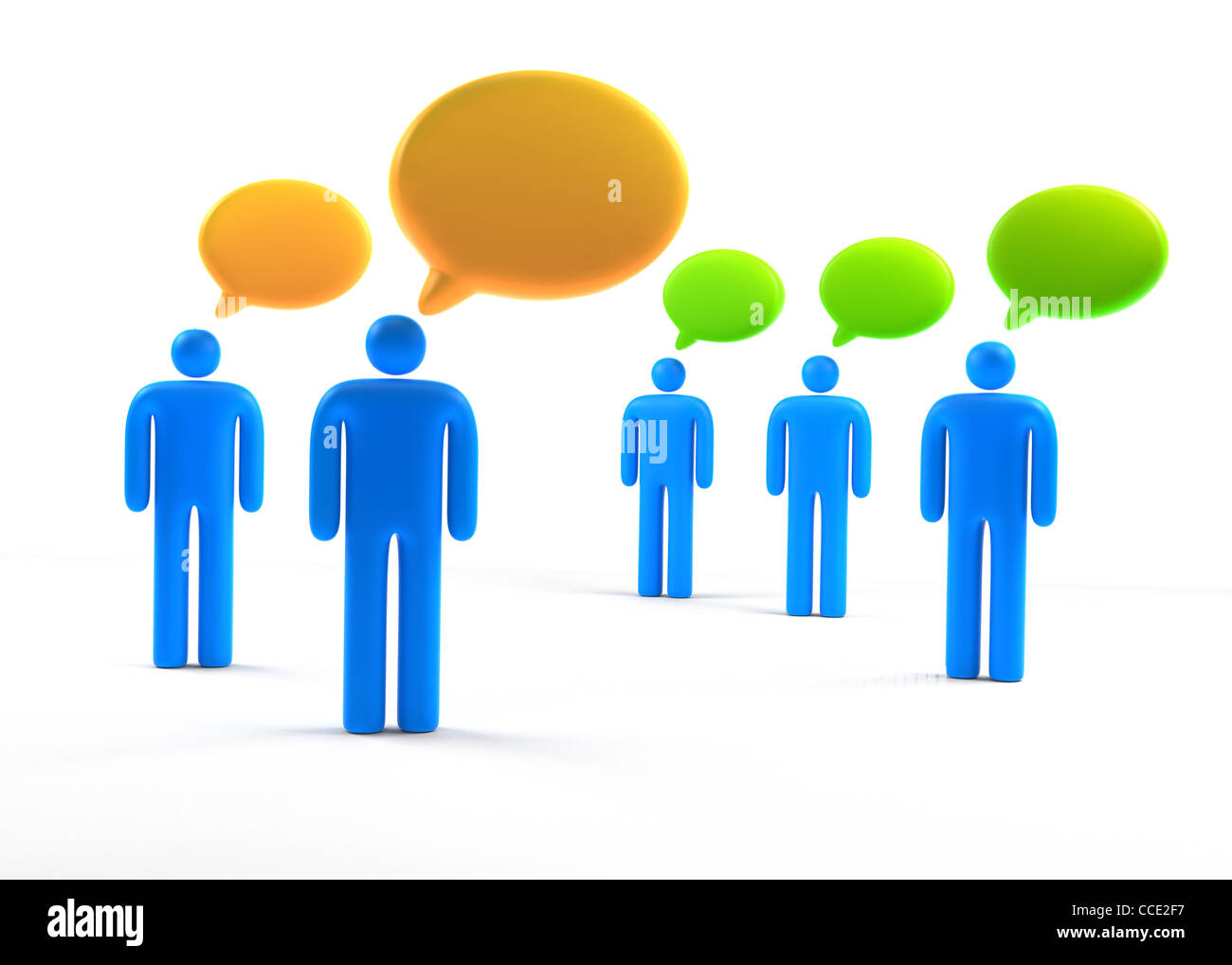 People having a discussion. (Digitally generated image Stock Photo - Alamy