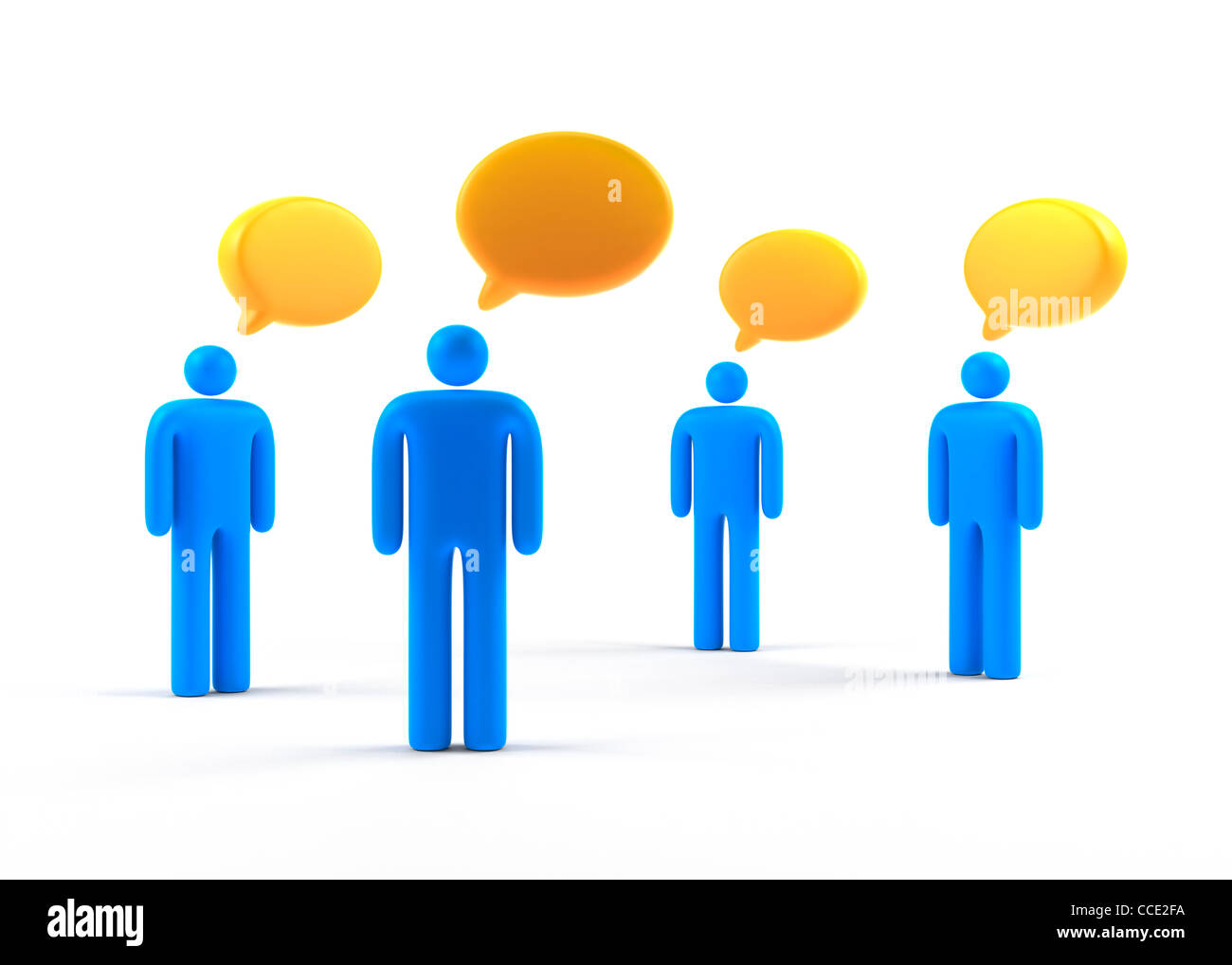 People having a discussion. (Digitally generated image Stock Photo - Alamy