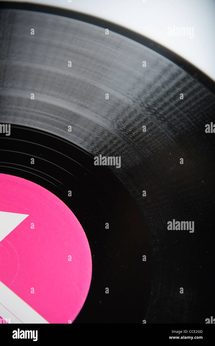 Section of a vinyl record Stock Photo - Alamy