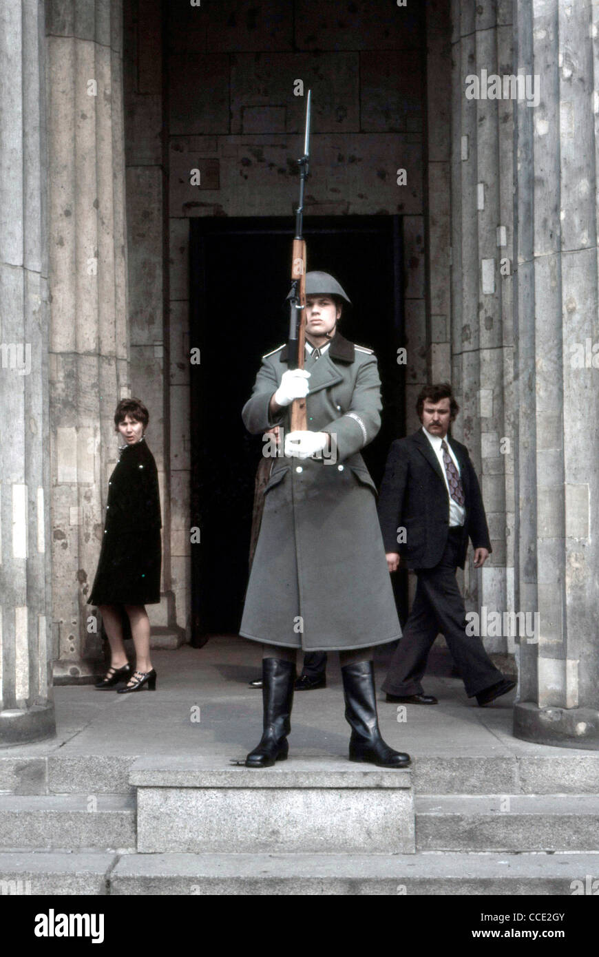 Soldier of the National People's Army of the GDR in East Berlin Stock ...