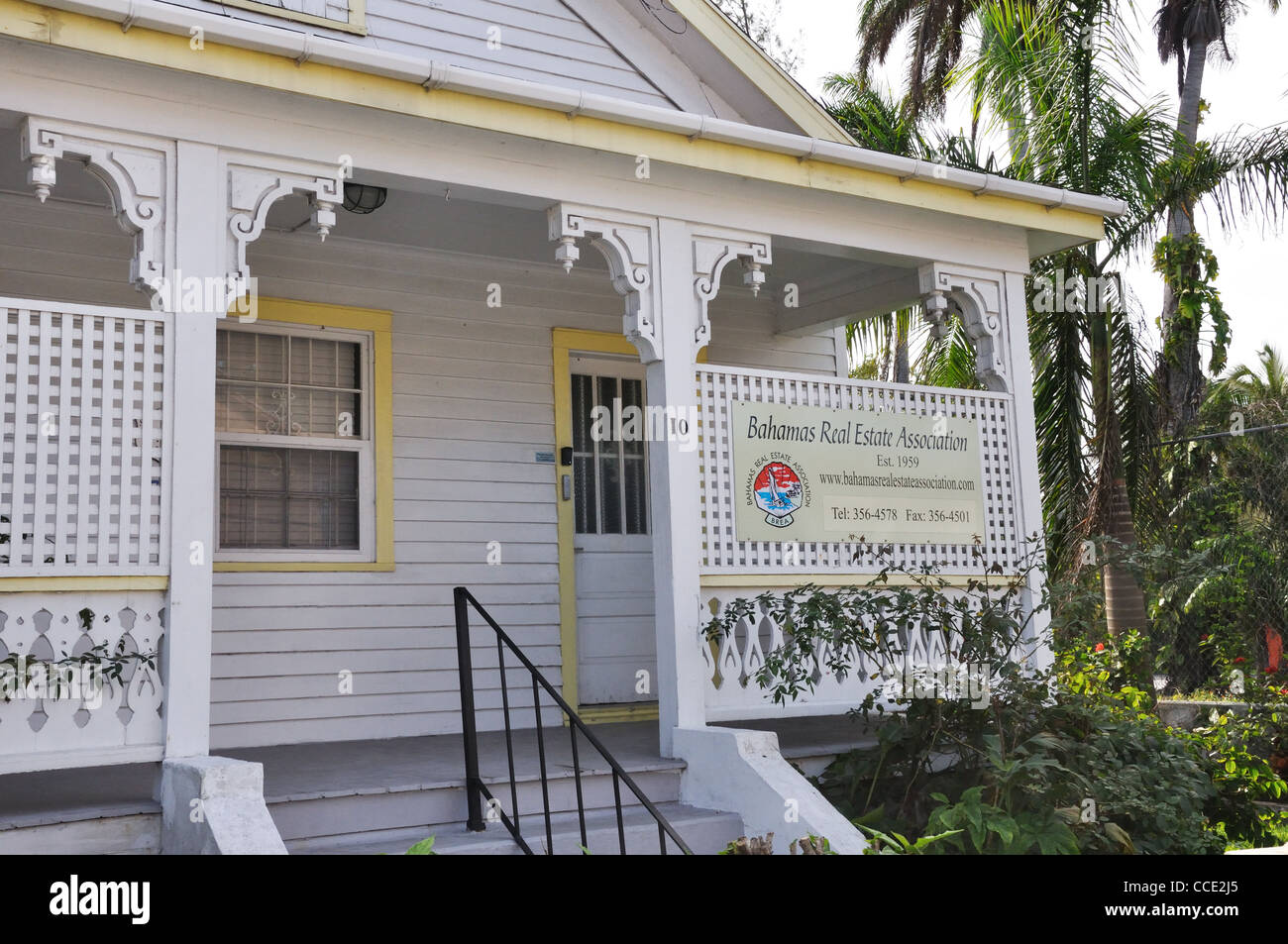 Bahamas Real Estate Association sign, Nassau, Bahamas Stock Photo - Alamy
