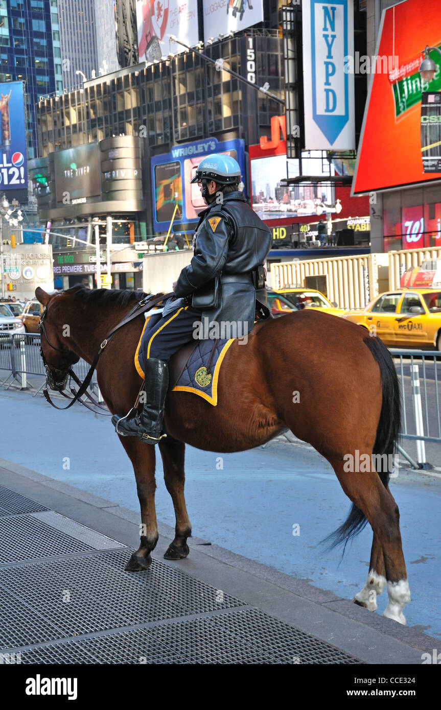 New York City mounted police, USA Stock Photo - Alamy