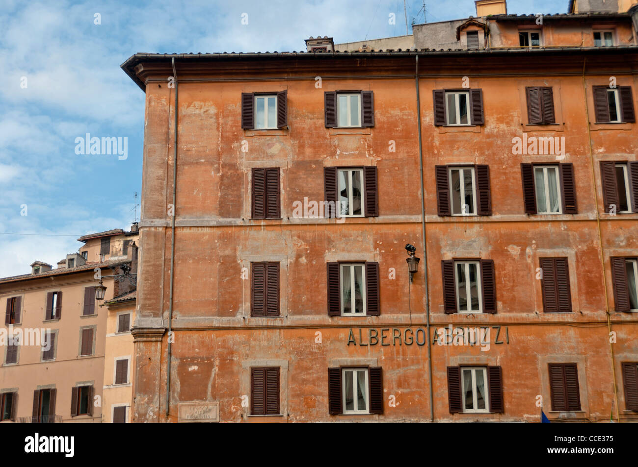 House Facade at City centre of Rome, Italy Stock Photo - Alamy