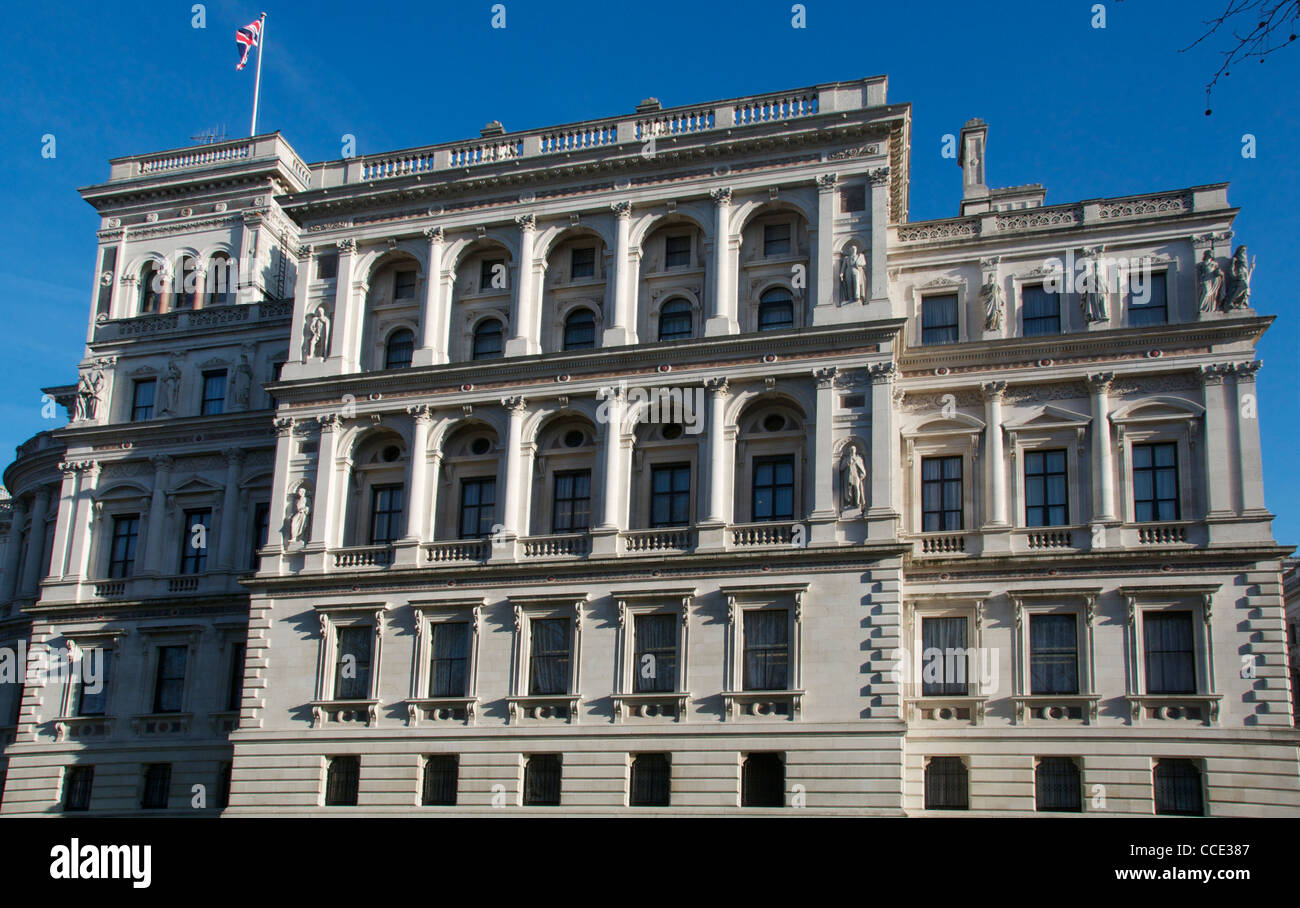 Treasury Building Horse Guard Road London England Stock Photo - Alamy