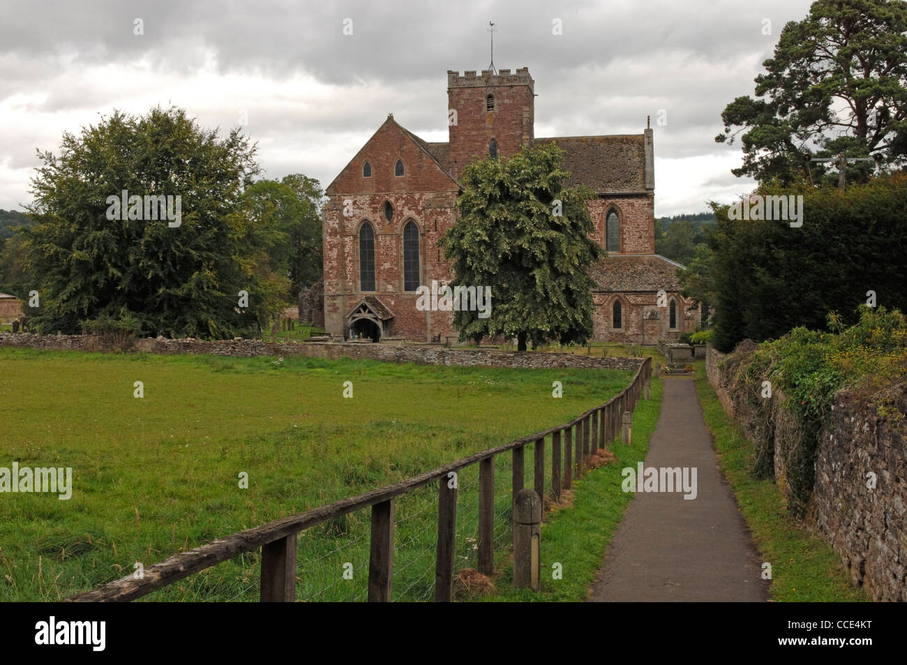Dore Abbey in the village in Abbey Dore in Herefordshire, England Stock ...