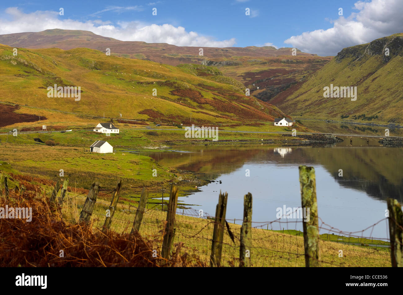 View across Loch Beag from Ard Struan on Isle of Skye Scotland Stock ...