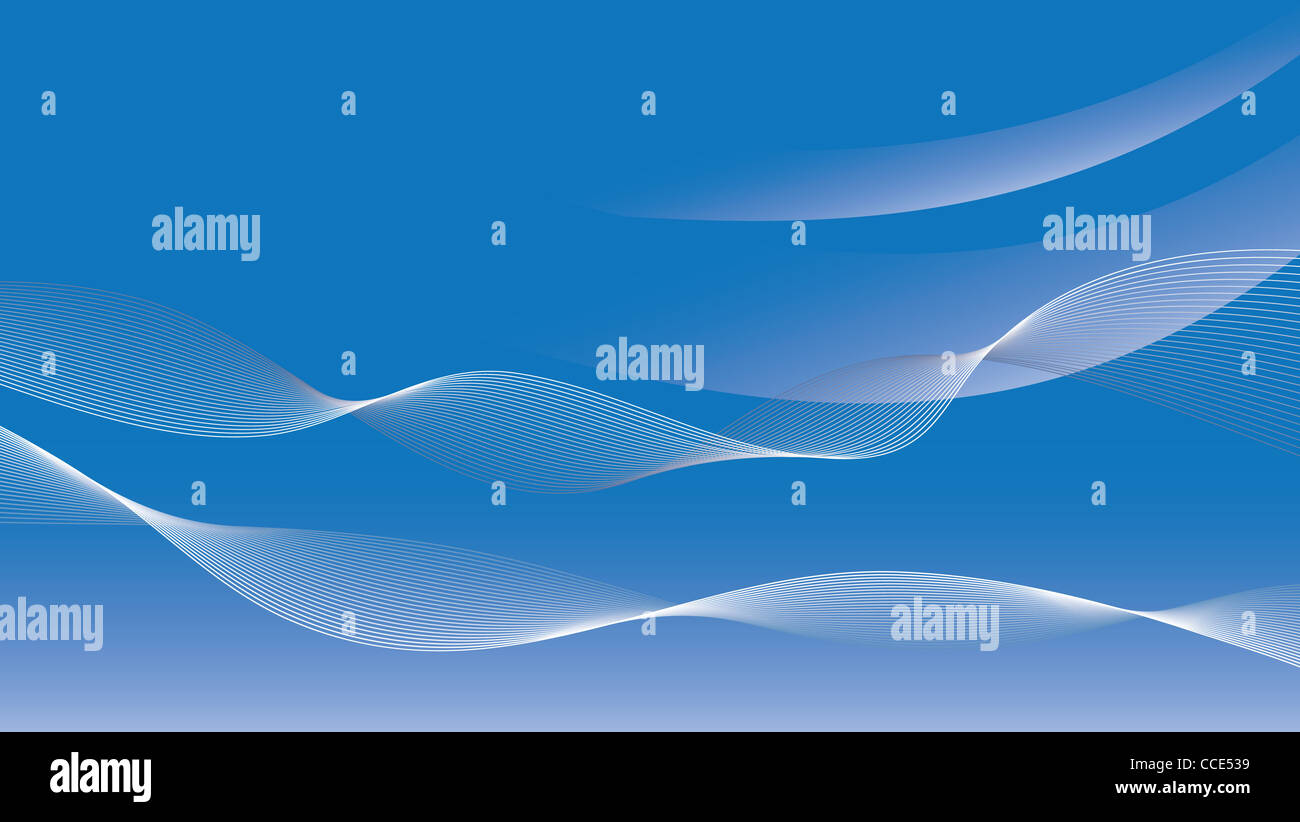 abstract blue wavy background illustration Stock Photo - Alamy