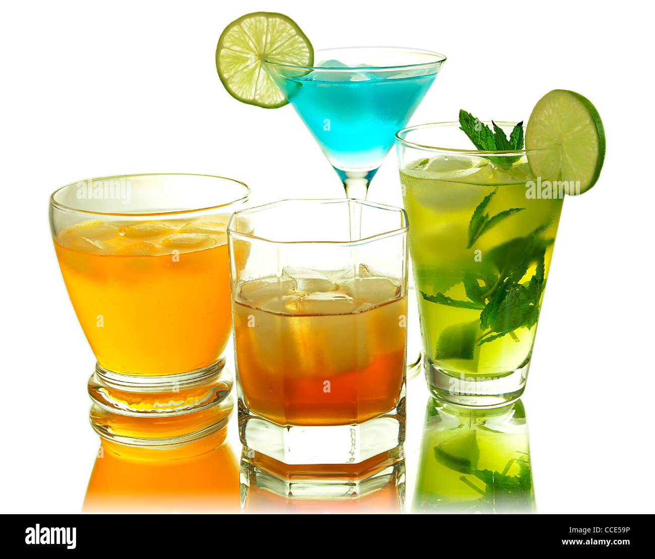 assortment of cold drinks Stock Photo - Alamy