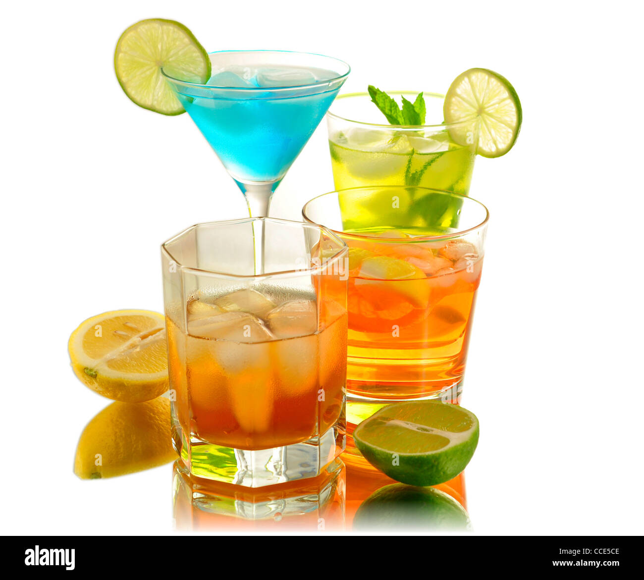 assortment of cold drinks Stock Photo - Alamy