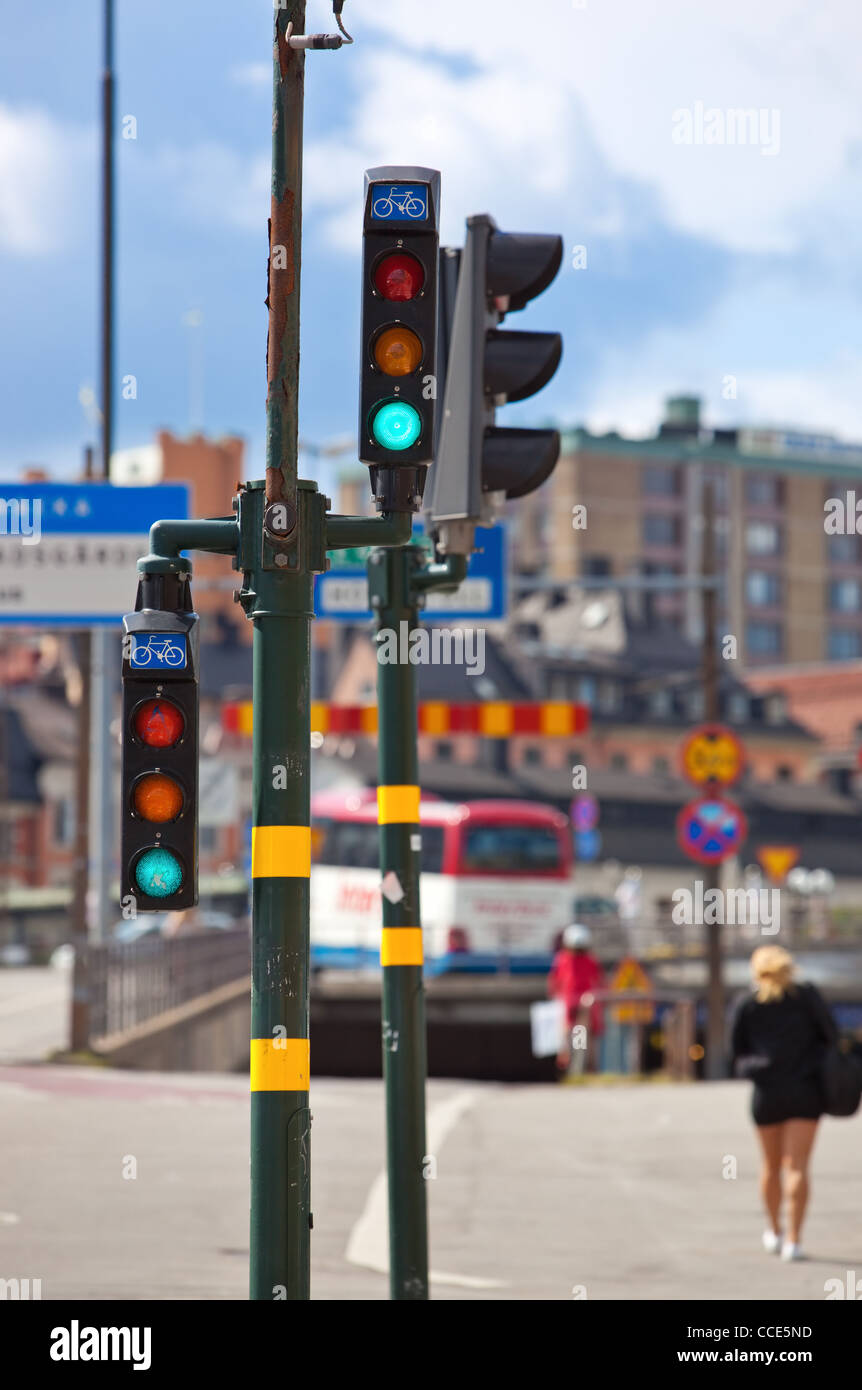 Traffic lights post hi-res stock photography and images - Alamy