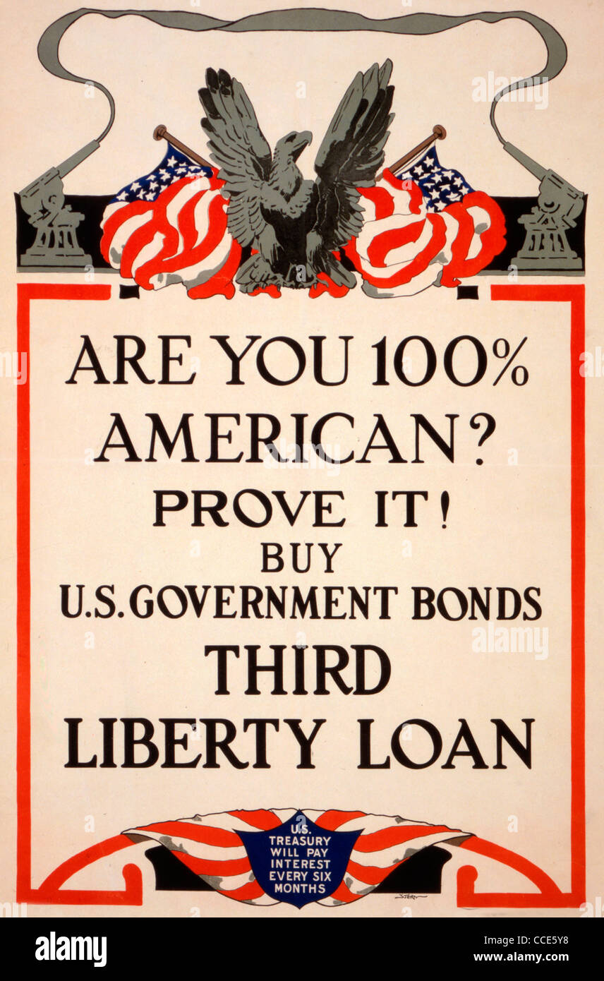 Vintage liberty bonds hi-res stock photography and images - Alamy