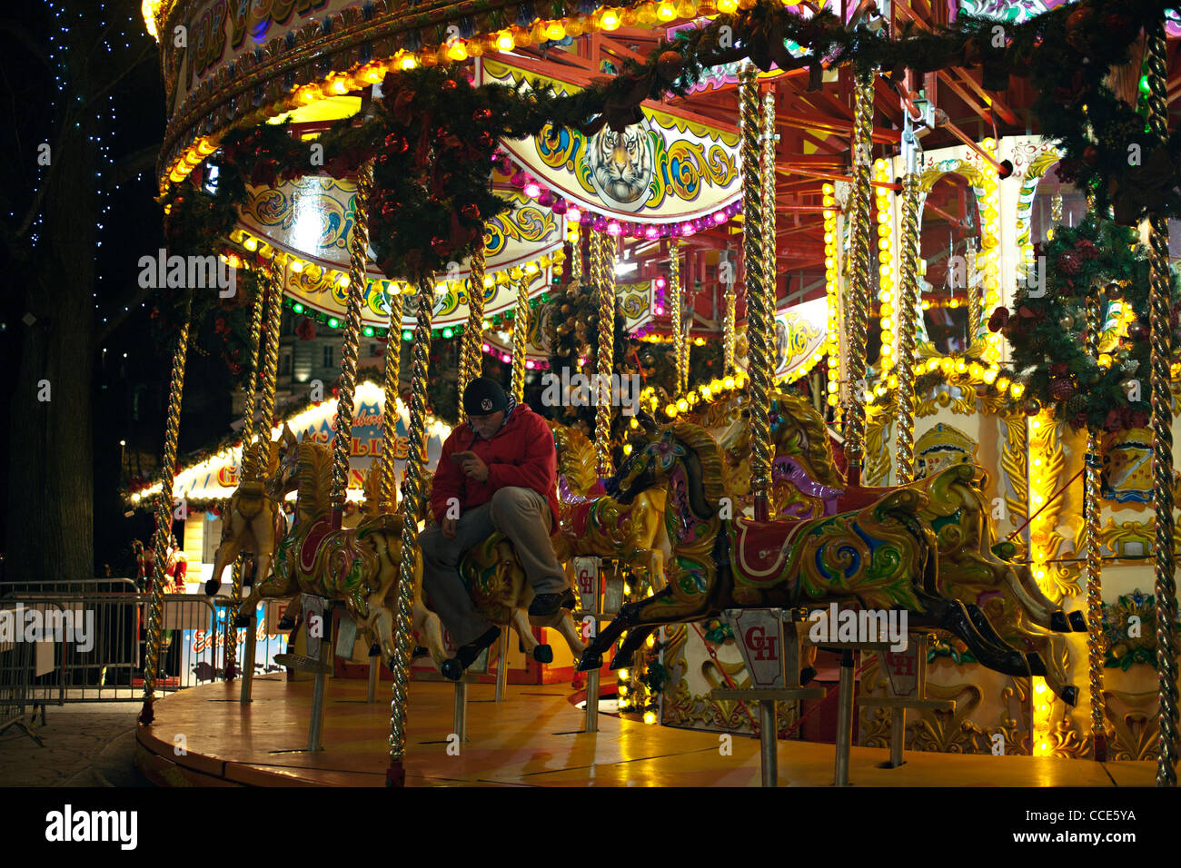 Fairground carousel princes street hi-res stock photography and images ...