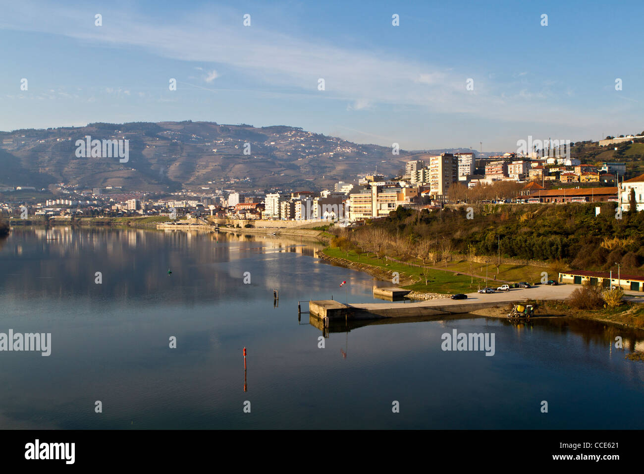 Overview of Peso da Regua, Portugal Stock Photo - Alamy